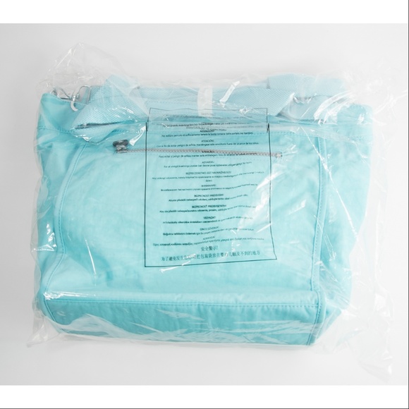 Kipling | Bags | Kipling Blue Splash Nylon New Shopper Medium Tote ...